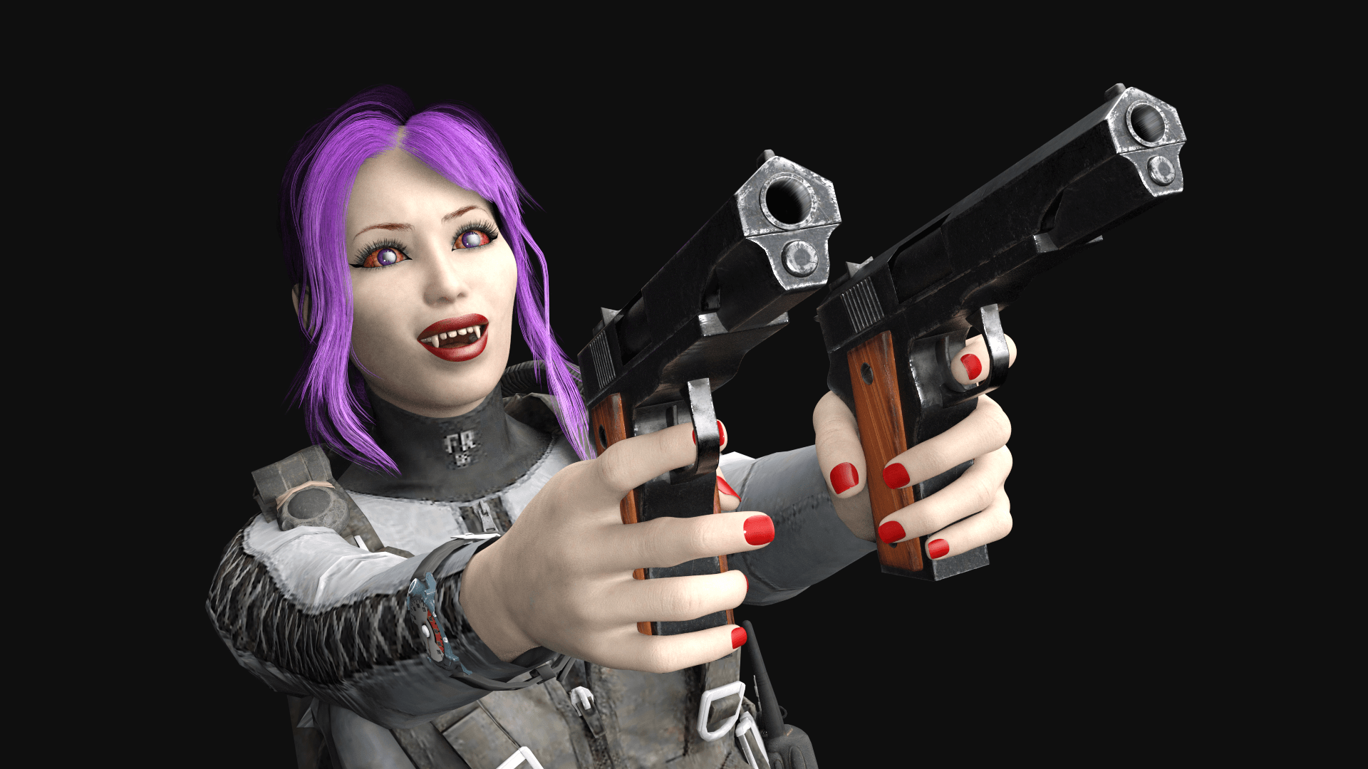 Row Takin' Names 3D Render, Digital Art by LovableTrickster