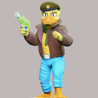 Ace Duck - Teenage Mutant Ninja Turtles 3D Model by lovemodel