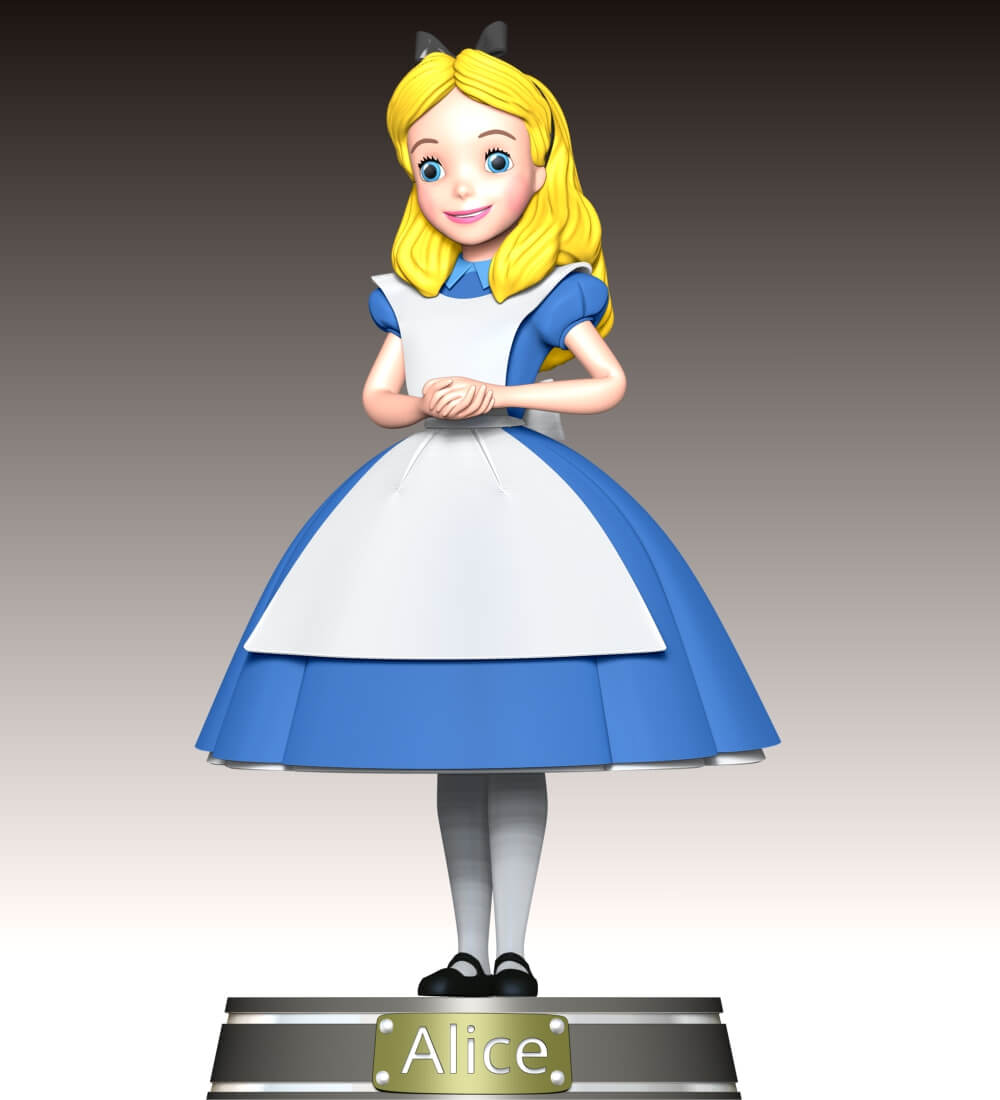 Alice Fan Art - 3D Model by lovemodel