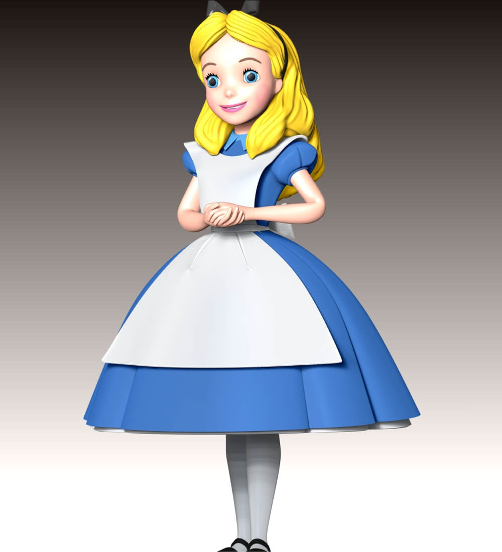 Alice Fan Art - 3D Model by lovemodel
