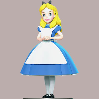 Alice Fan Art - 3D Model by lovemodel