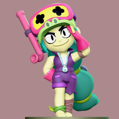 Alli - Brawl Stars 3D Model by lovemodel