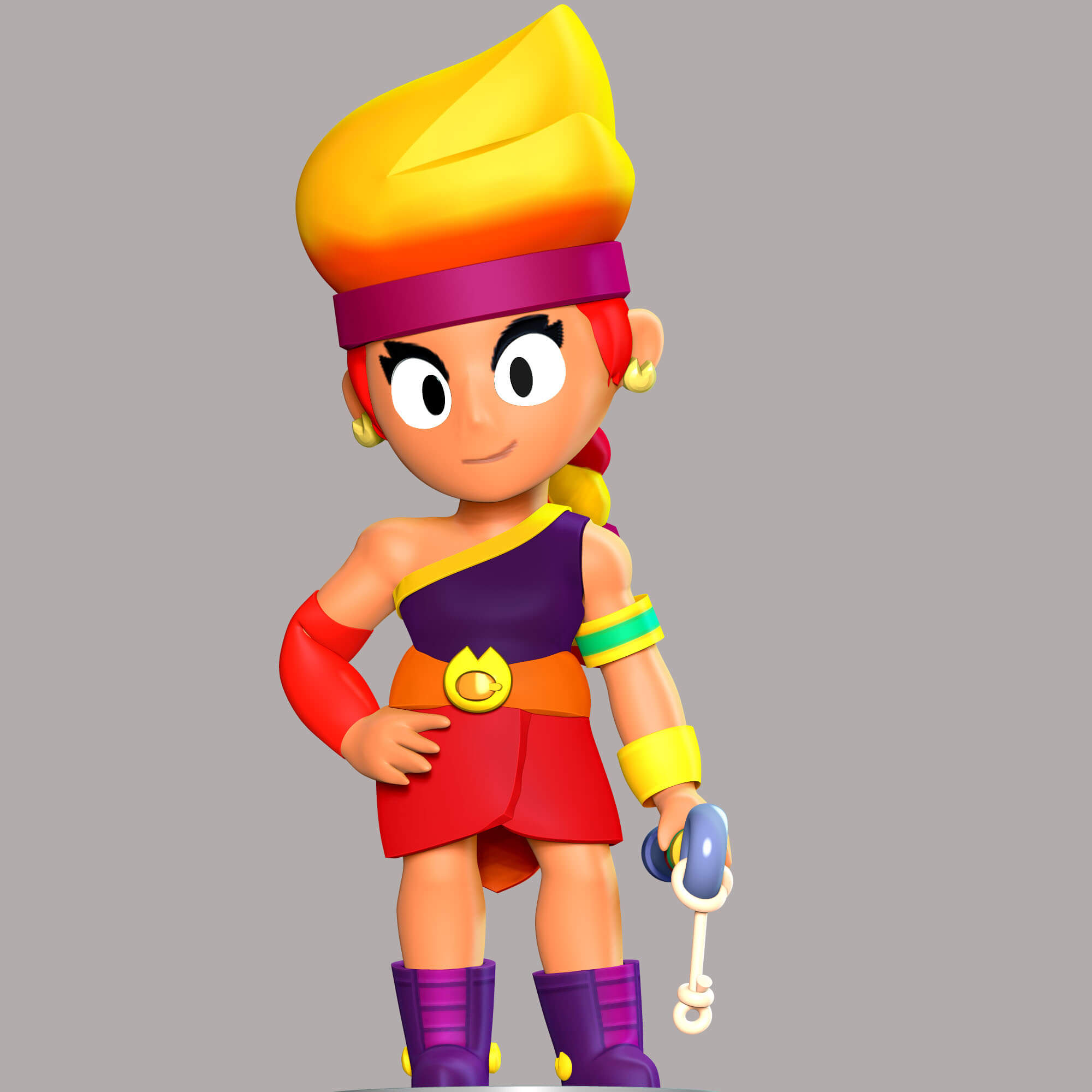 Amber - Brawl Stars 3D Model by lovemodel