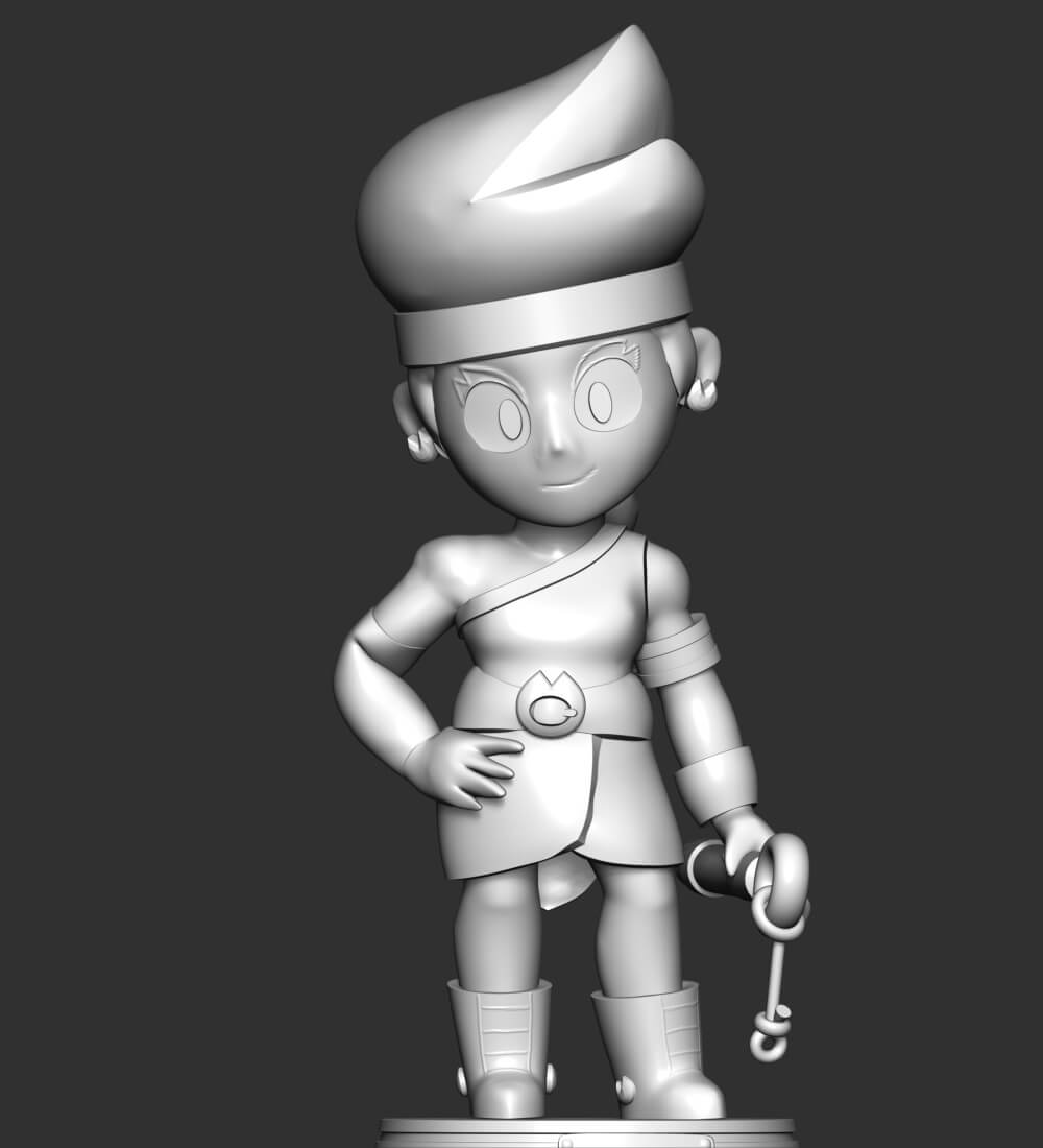 Amber - Brawl Stars 3D Model by lovemodel