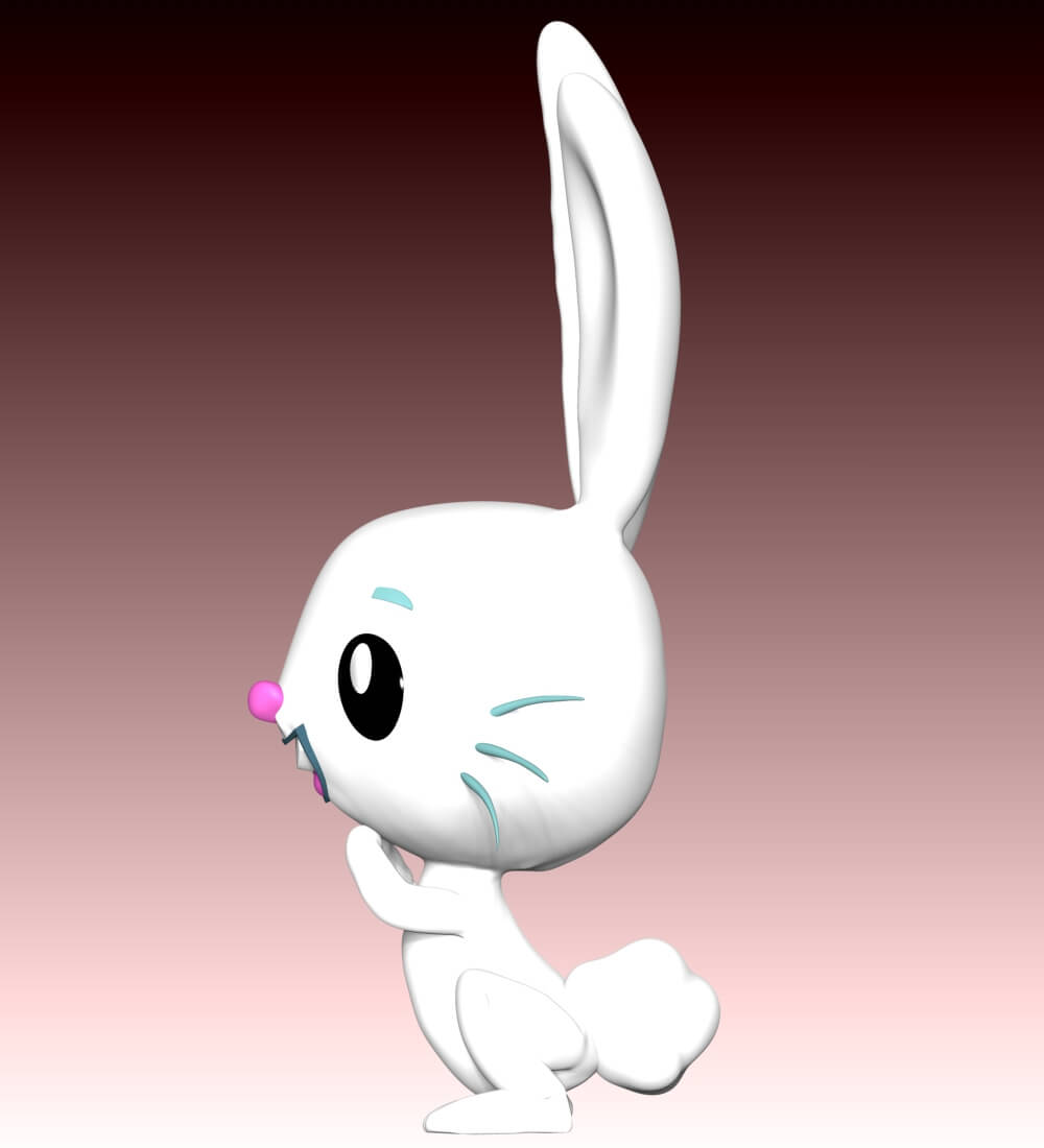 Angel Bunny - My Little Pony Free 3D Model by lovemodel