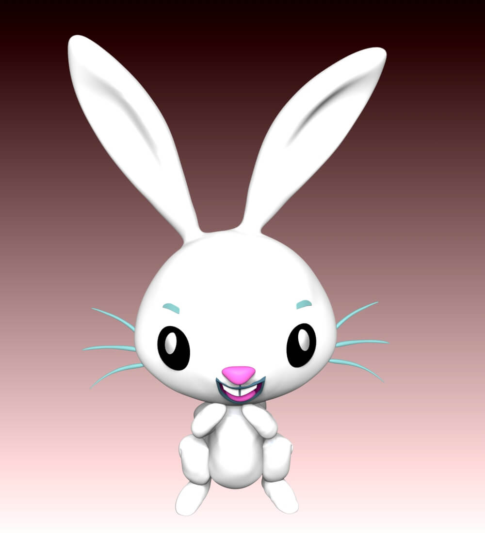 Angel Bunny - My Little Pony Free 3D Model by lovemodel