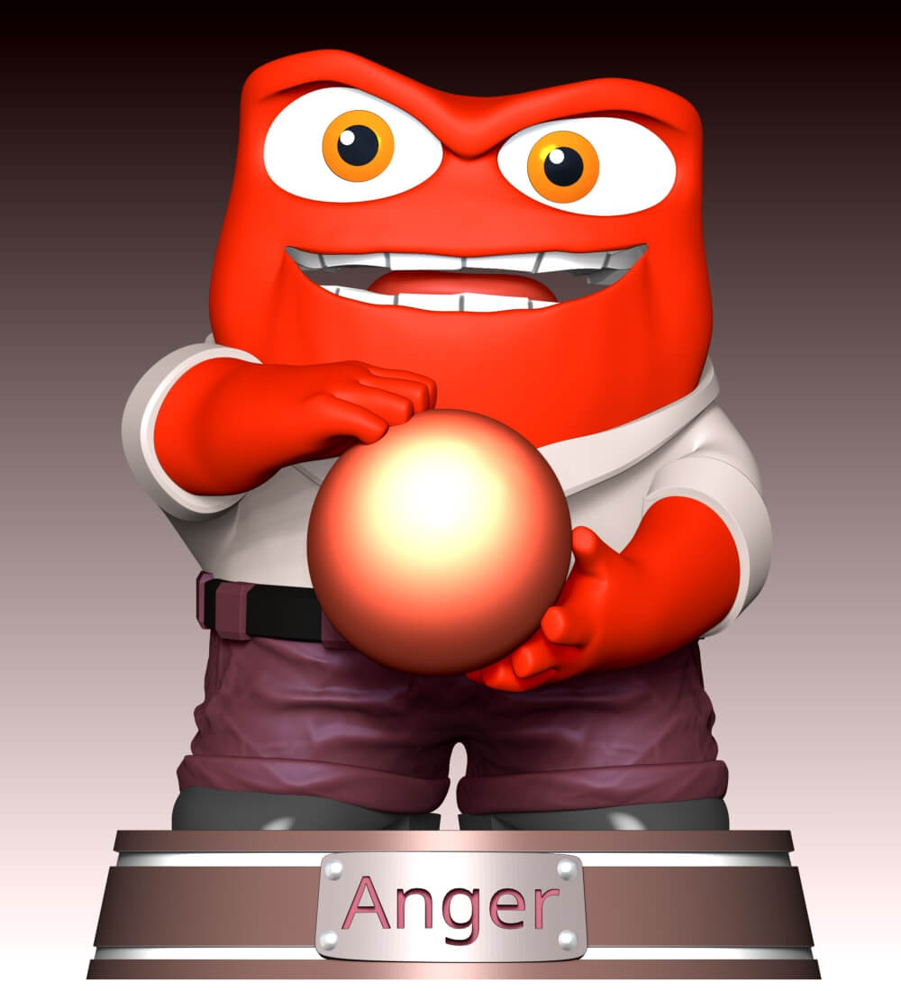 Anger - Inside Out 3D Model by lovemodel