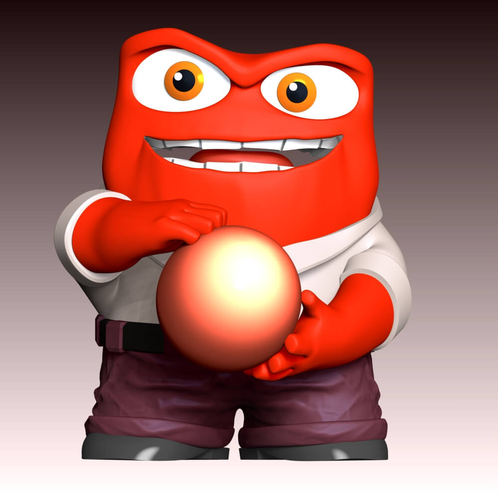 Anger - Inside Out 3D Model by lovemodel