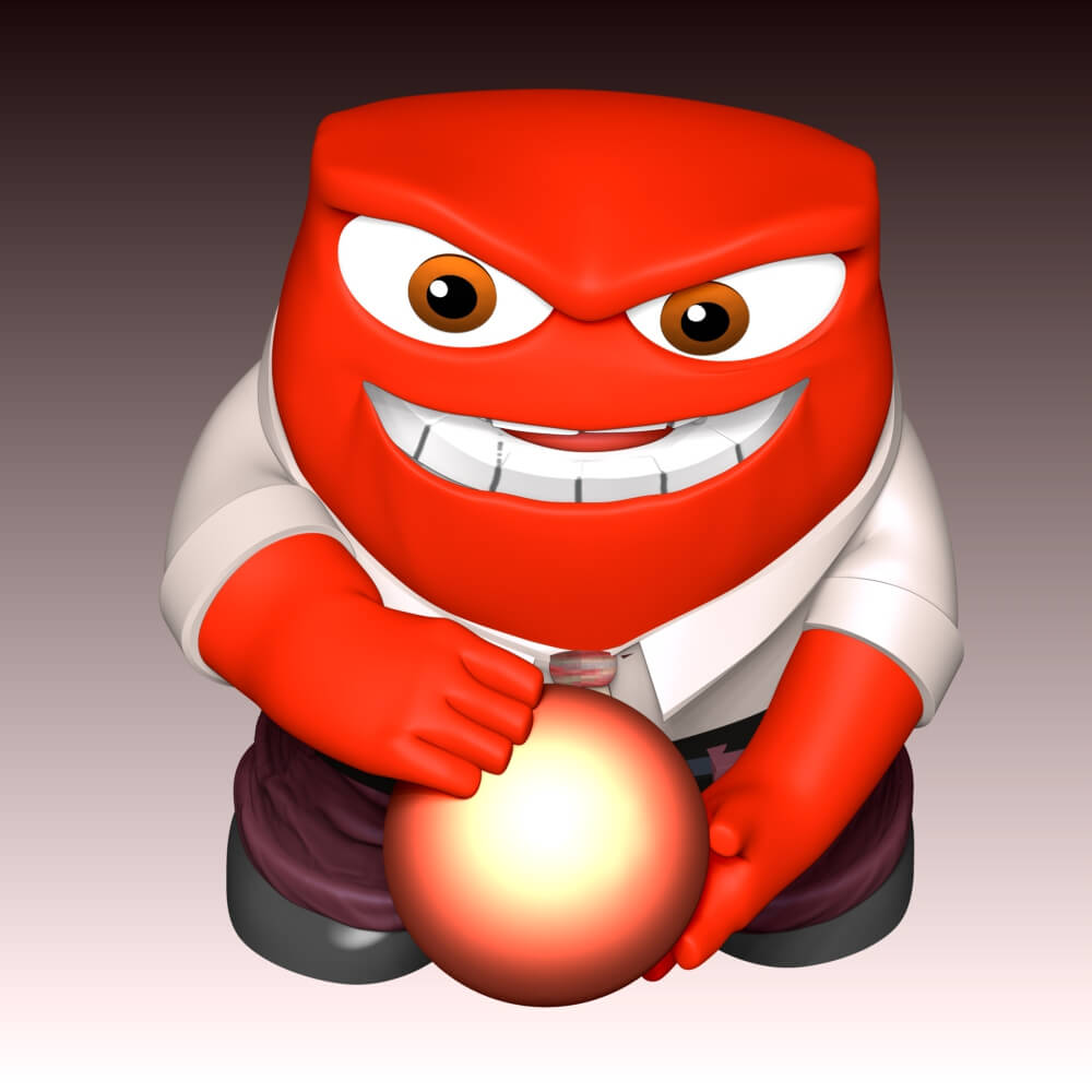 Anger - Inside Out 3D Model by lovemodel
