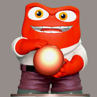 Anger - Inside Out 3D Model by lovemodel