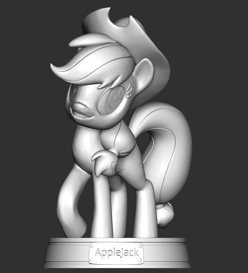 Applejack - My Little Pony 3D Print Model by lovemodel