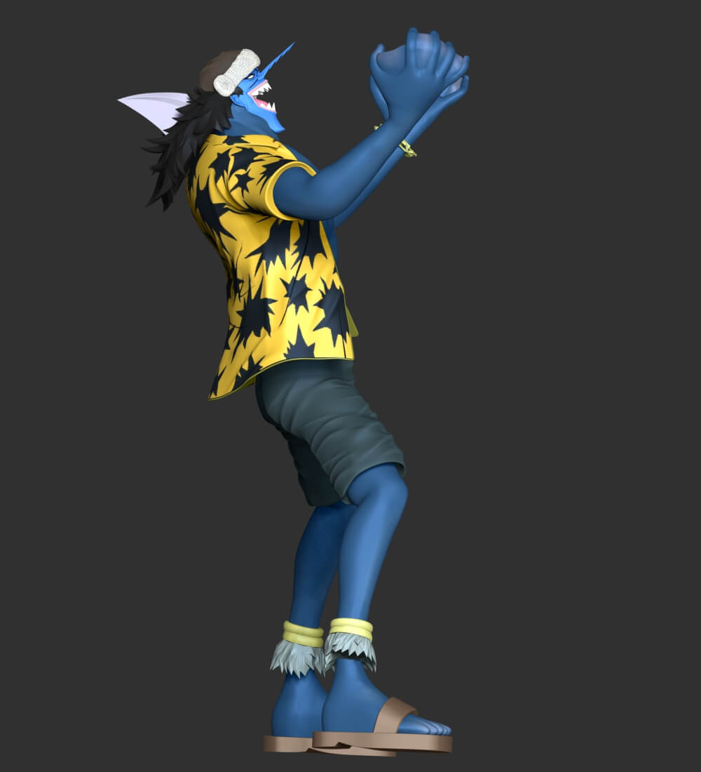 Arlong - One Piece 3D Print Model by lovemodel