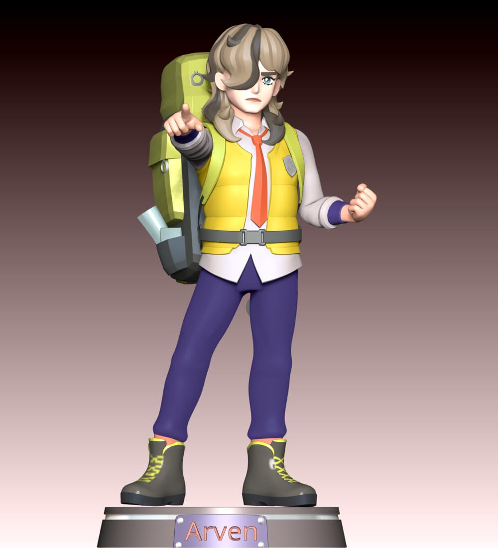 Arven - Pokemon 3D Model by lovemodel