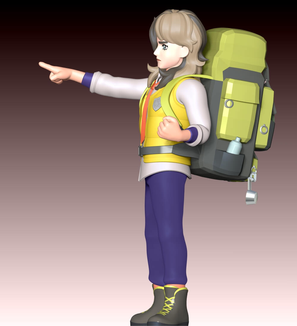 Arven - Pokemon 3D Model by lovemodel