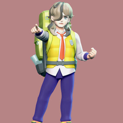 Arven - Pokemon 3D Model by lovemodel