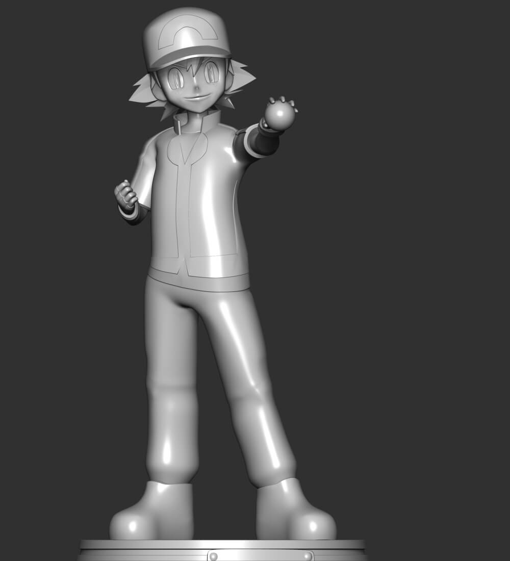 Ash Ketchum - Satoshi Pok Mon 3D Model by lovemodel