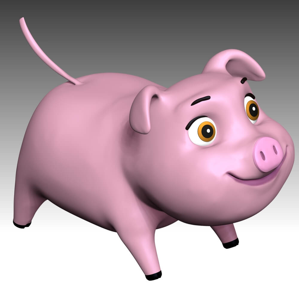 Baby Pigs Piglets - Paw Patrol Free 3D Model by lovemodel