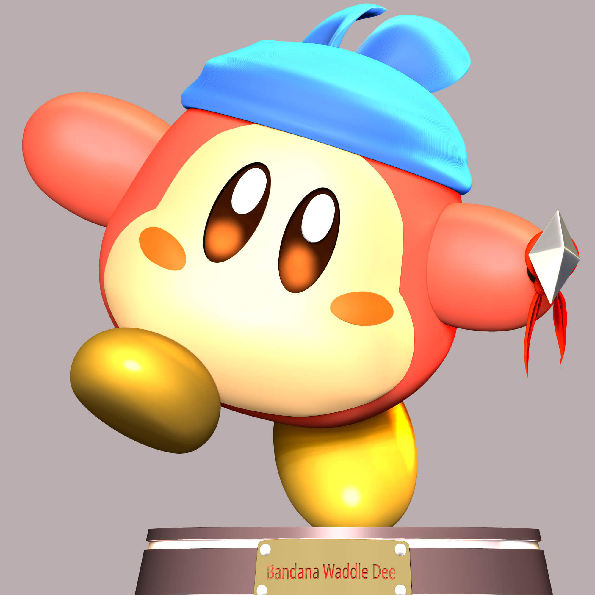 Bandana Waddle Dee - Kirby 3D Print Model by lovemodel