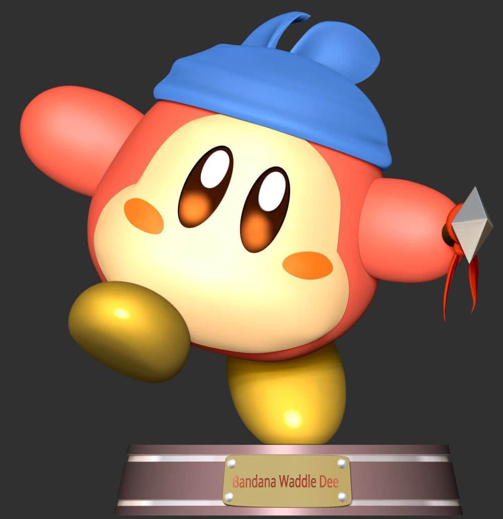 Bandana Waddle Dee - Kirby 3D Print Model by lovemodel