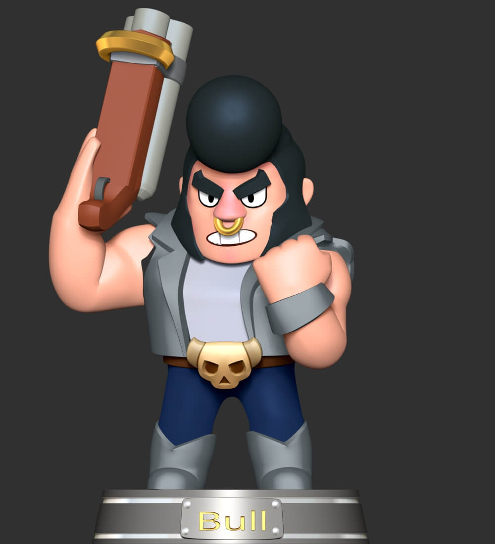 Bull - Brawl Stars 3D Print Model by lovemodel