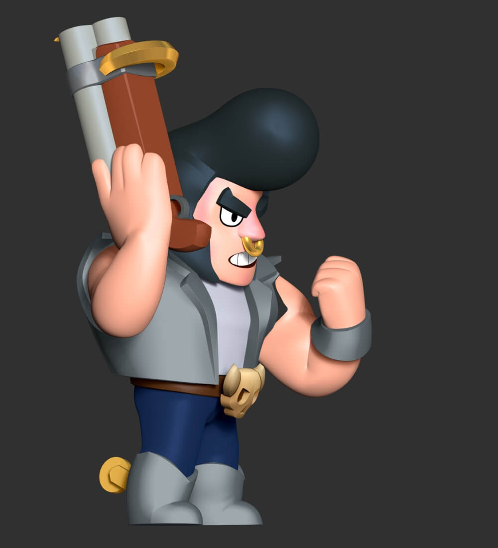 Bull - Brawl Stars 3D Model by lovemodel