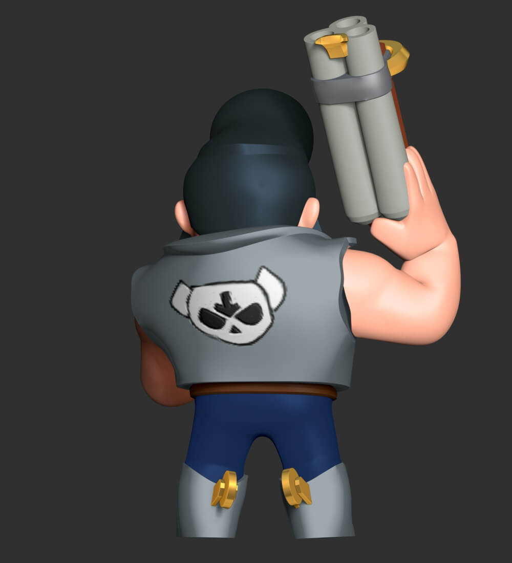 Bull - Brawl Stars 3D Print Model by lovemodel