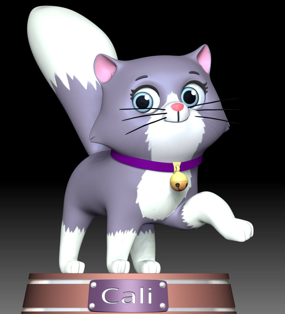 Cali Cat - Paw Patrol 3D Model by lovemodel