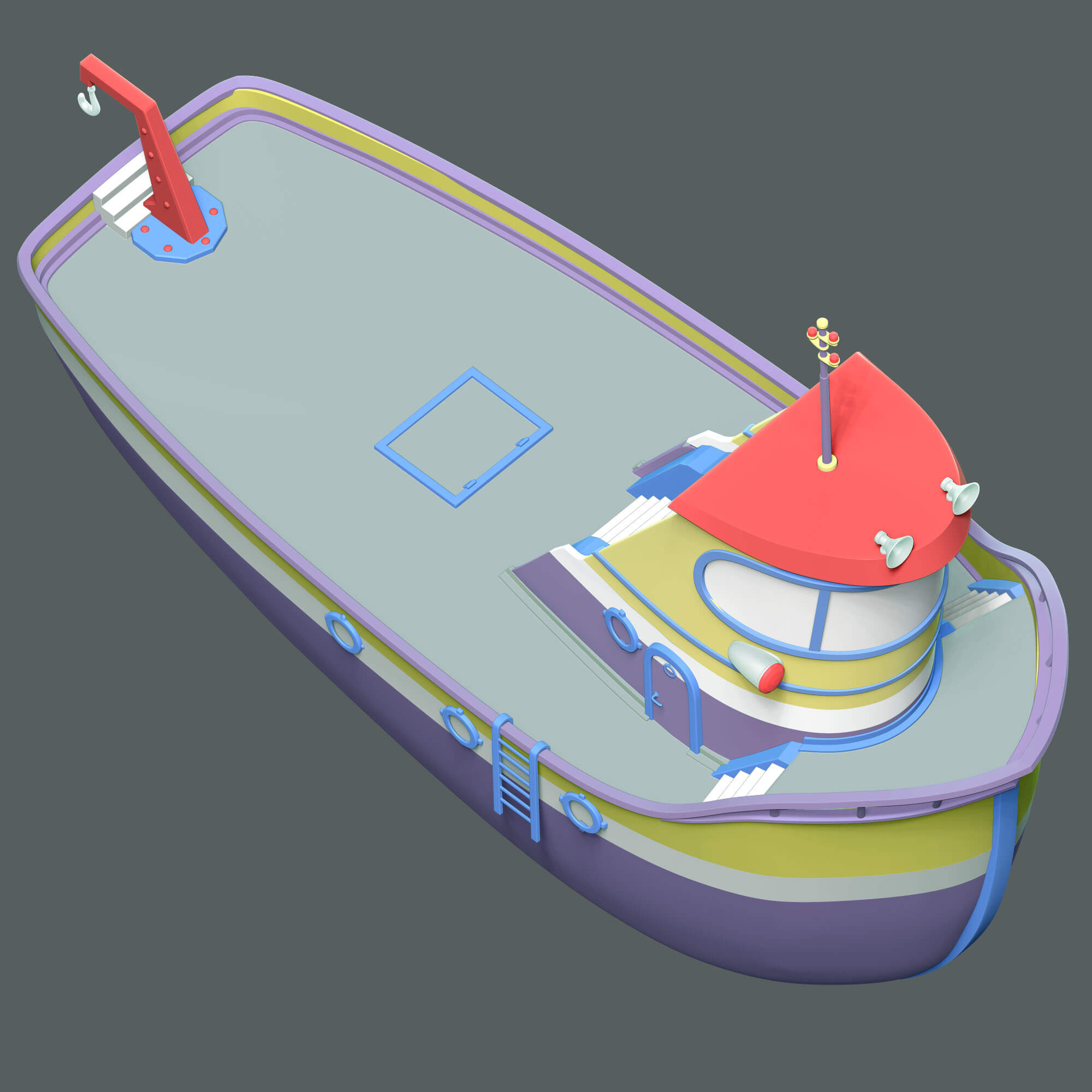 Captain Turbot The Flounder - Paw Patrol 3D Model by lovemodel