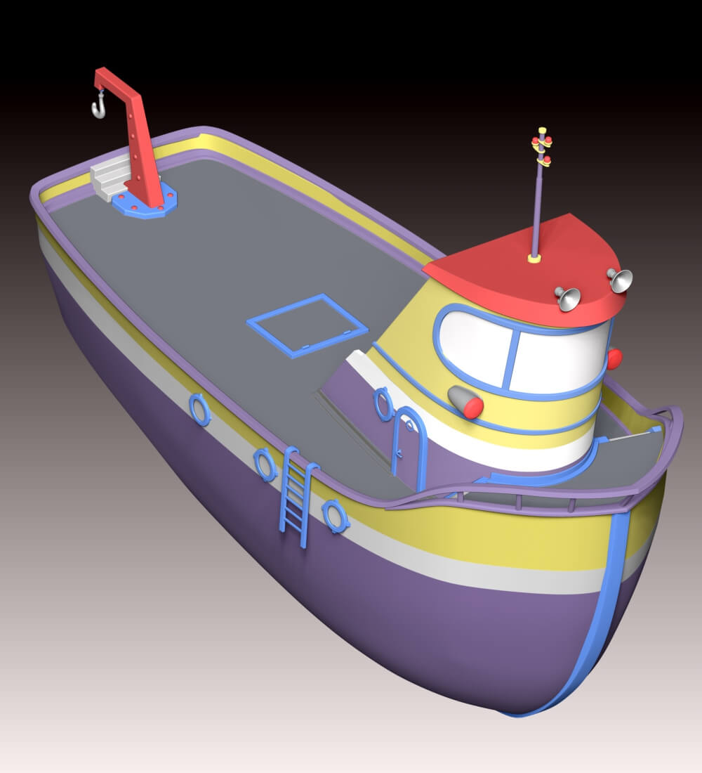 Captain Turbot The Flounder - Paw Patrol 3D Model by lovemodel