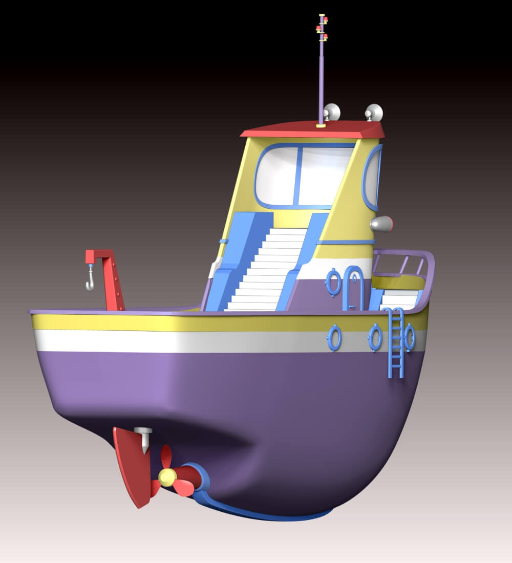 Captain Turbot The Flounder - Paw Patrol 3D Model by lovemodel