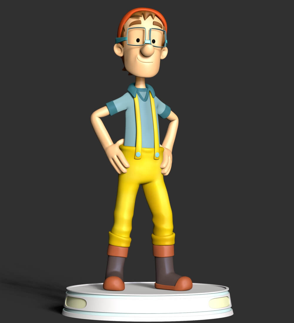 Captain Turbot - 3D Print Model by lovemodel