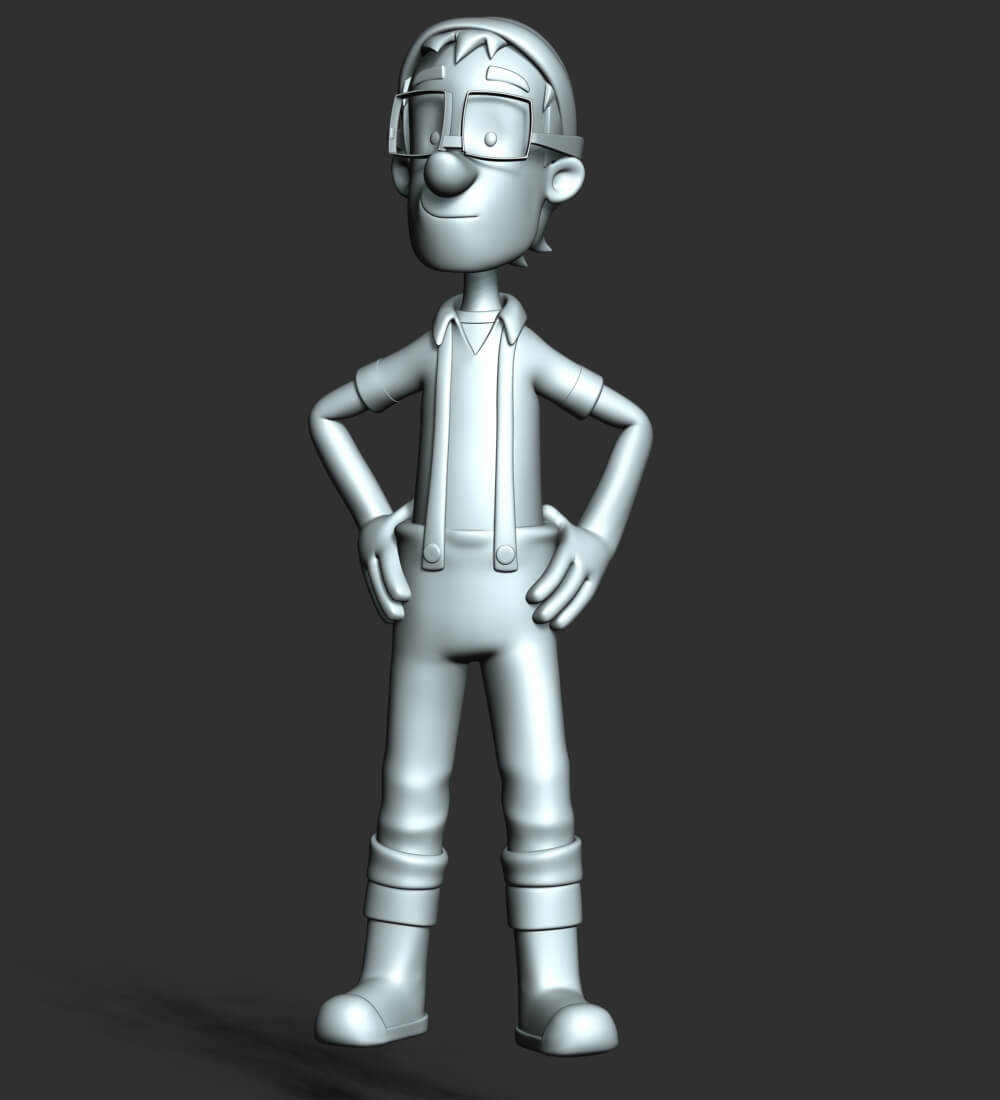 Captain Turbot - 3D Print Model by lovemodel