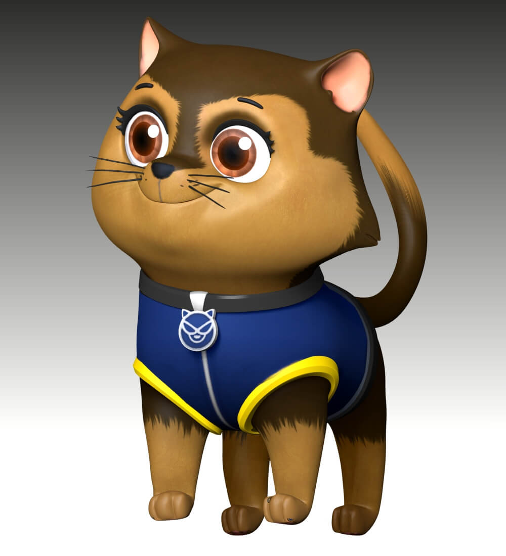 Cat Chase Paw Patrol 3d Model By Lovemodel