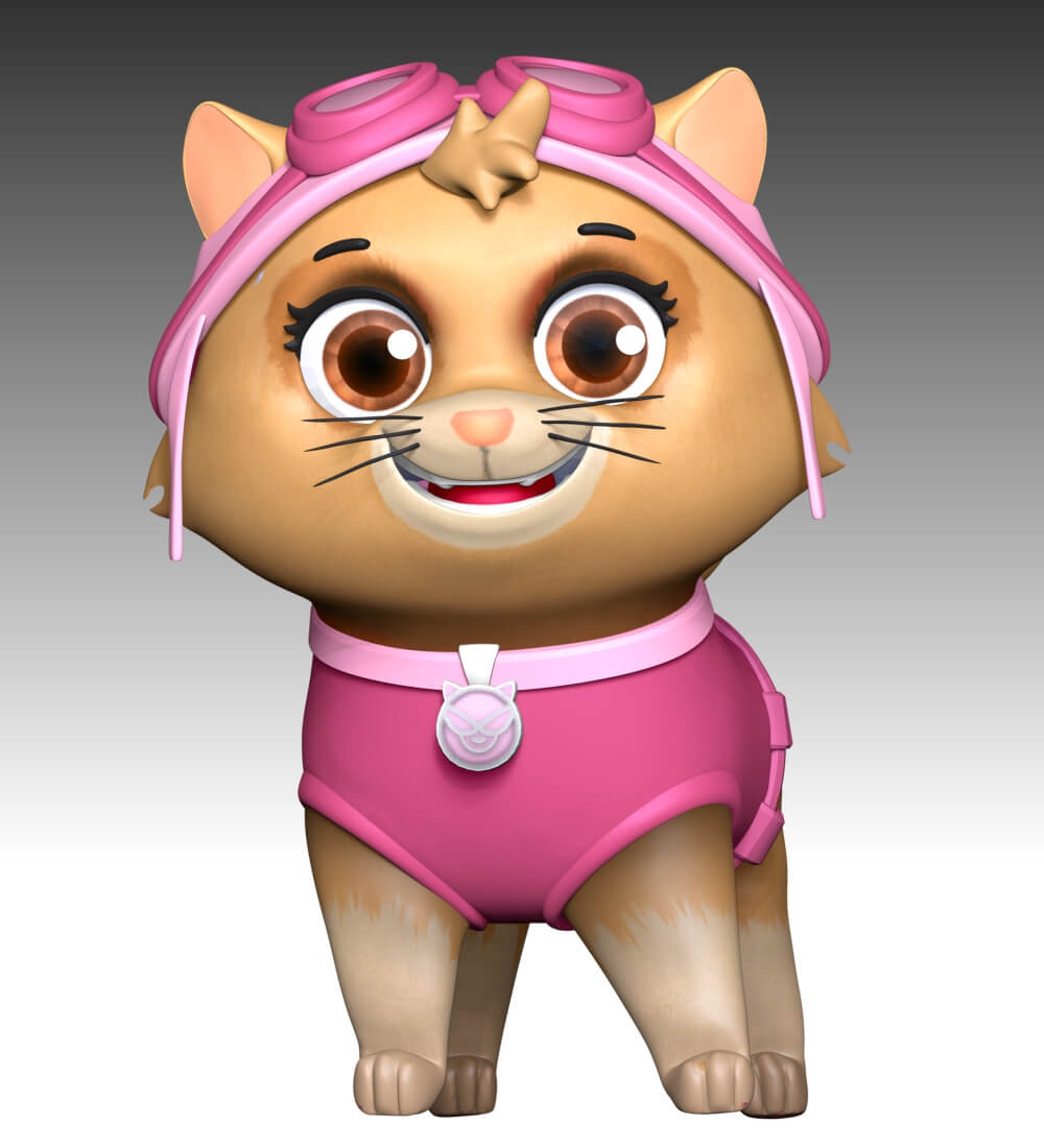Cat Skye - Paw Patrol 3D Model by lovemodel