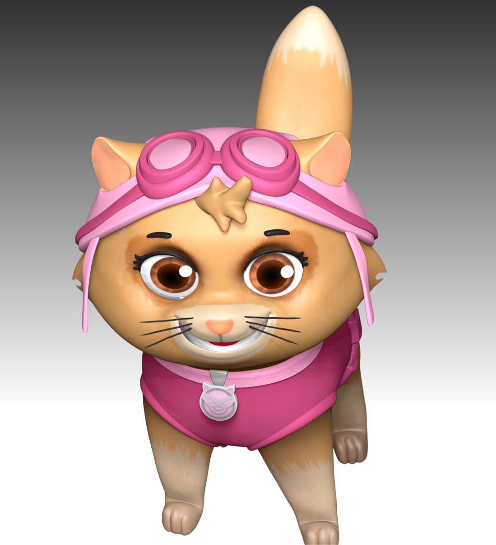 Cat Skye - Paw Patrol 3D Model by lovemodel