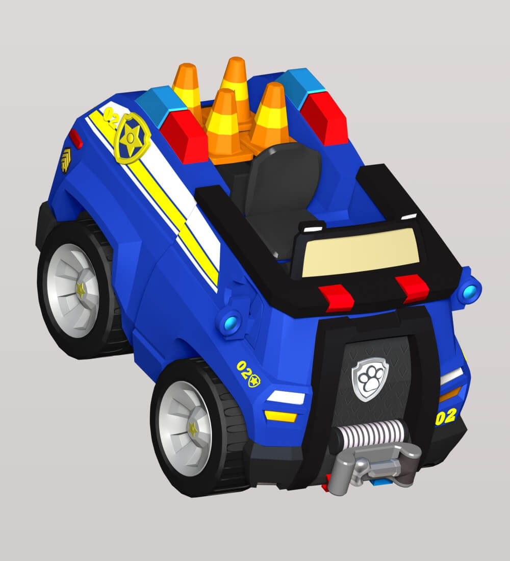 Chase Car - Paw Patrol 3D Model by lovemodel