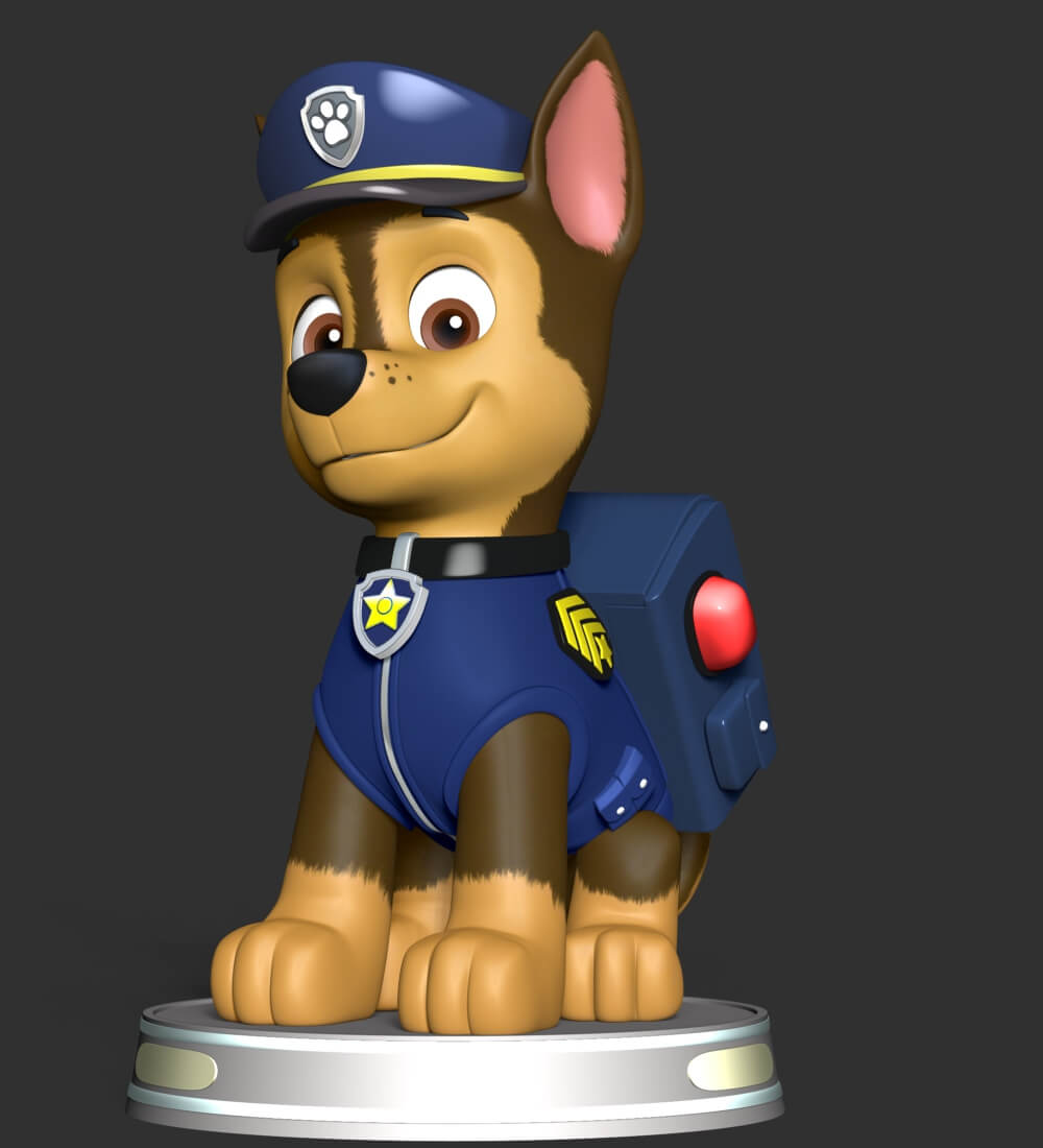 Chase - Paw Patrol 3D Model by lovemodel