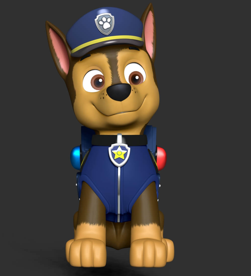Chase - Paw Patrol 3D Model by lovemodel