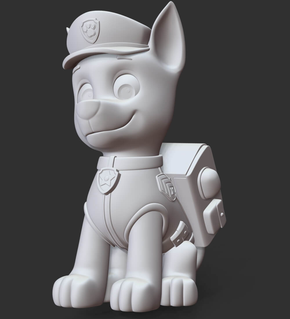 Chase - Paw Patrol 3D Model by lovemodel