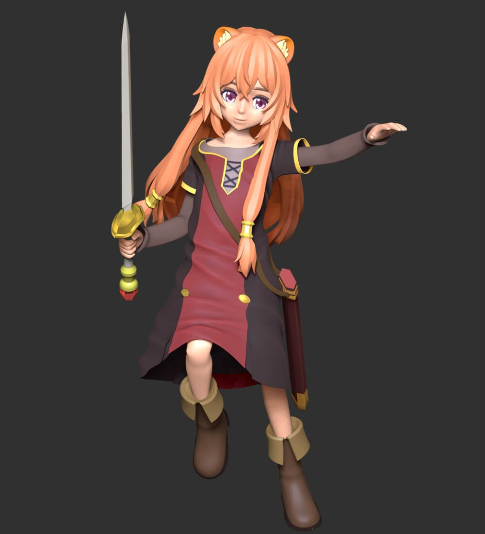Child Raphtalia - The Rising of The Shield Hero 3D Model by lovemodel