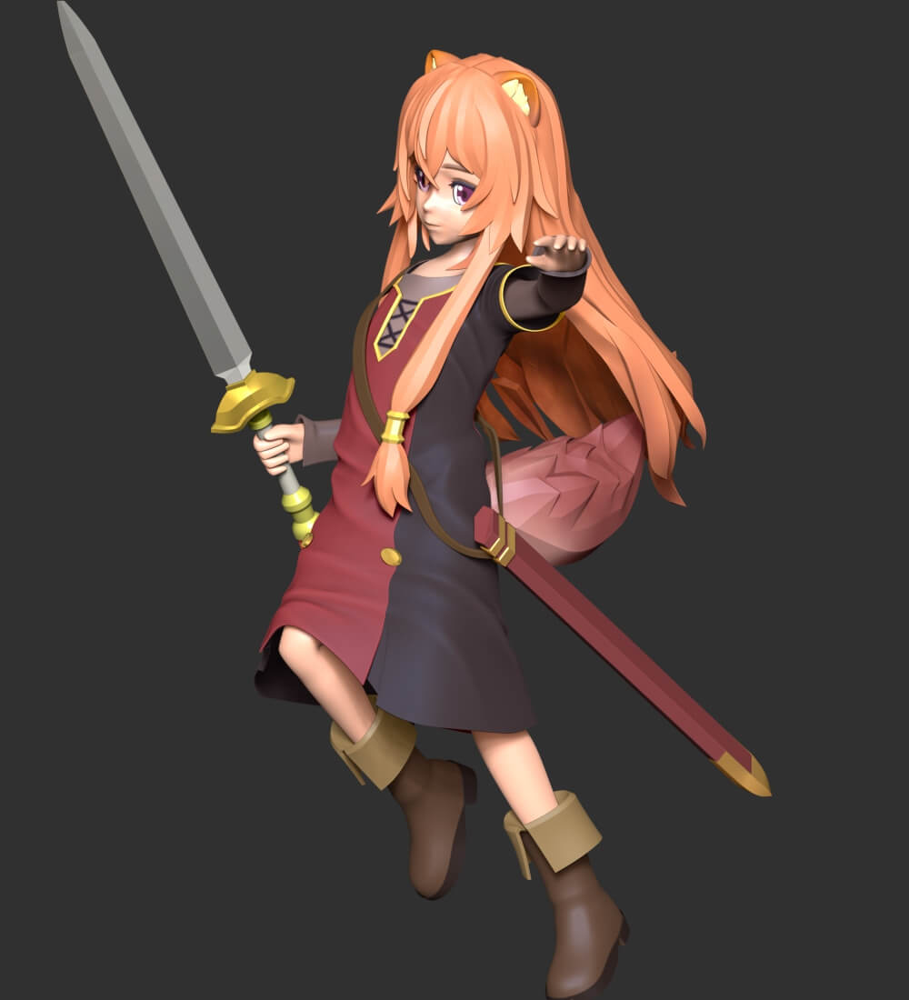 Child Raphtalia - The Rising of The Shield Hero 3D Print Model by lovemodel