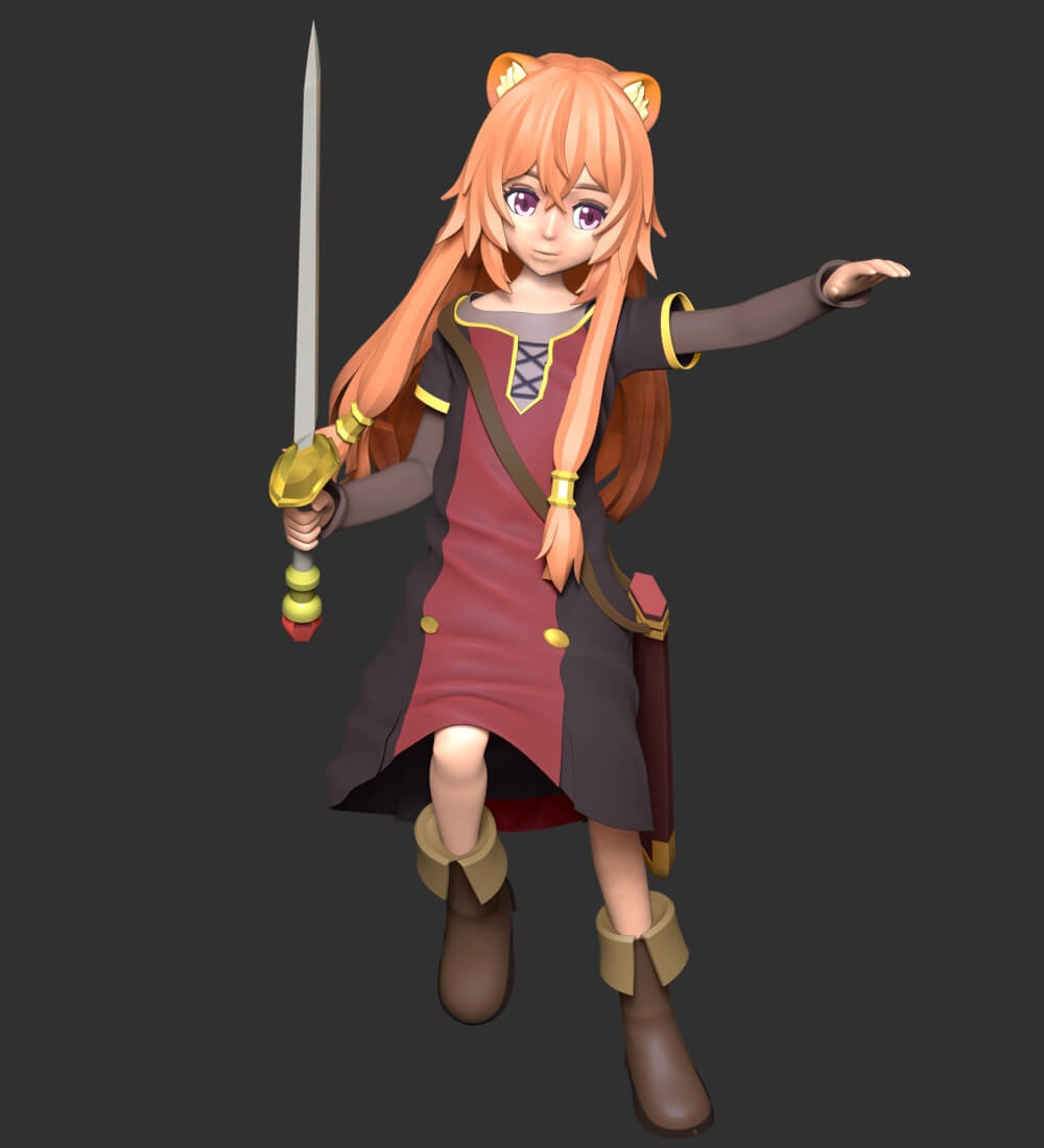 Child Raphtalia - The Rising of The Shield Hero 3D Model by lovemodel