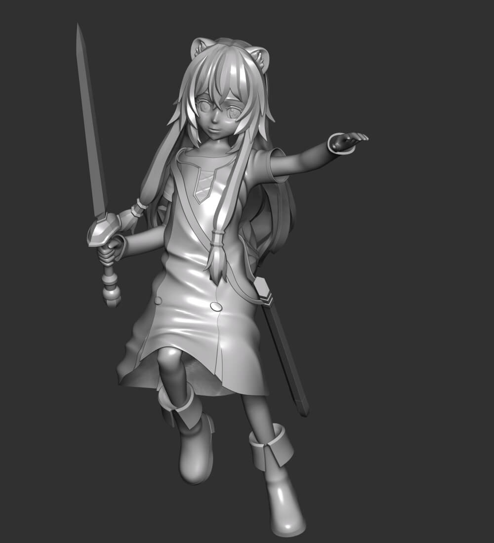 Child Raphtalia - The Rising of The Shield Hero 3D Model by lovemodel