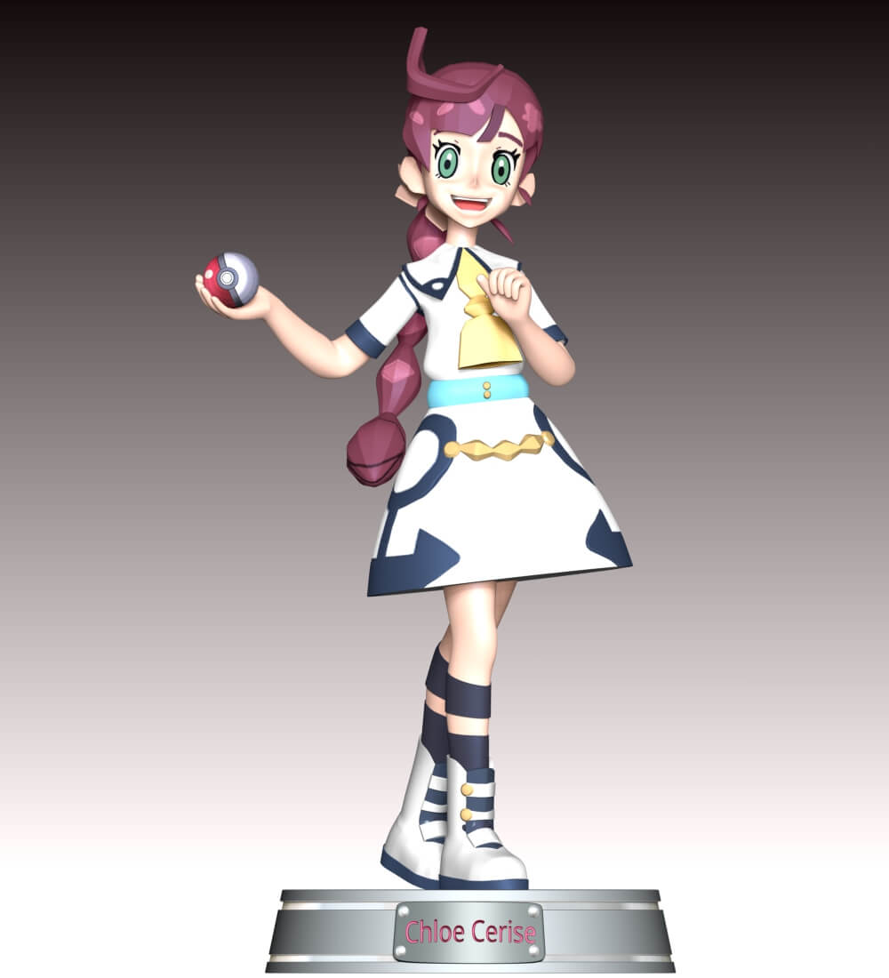Chloe Cerise - Pokémon 3D Model by lovemodel