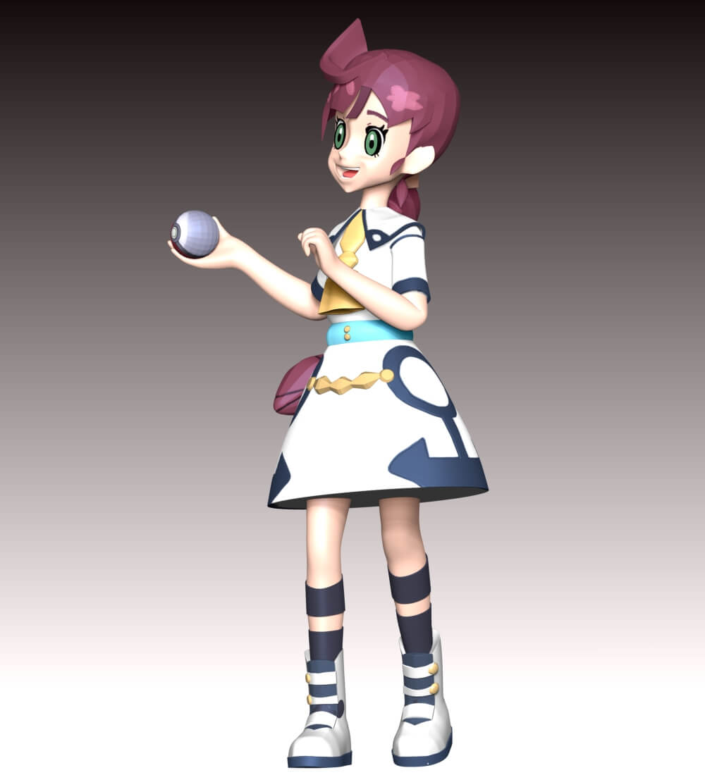 Chloe Cerise - Pokémon 3D Model by lovemodel