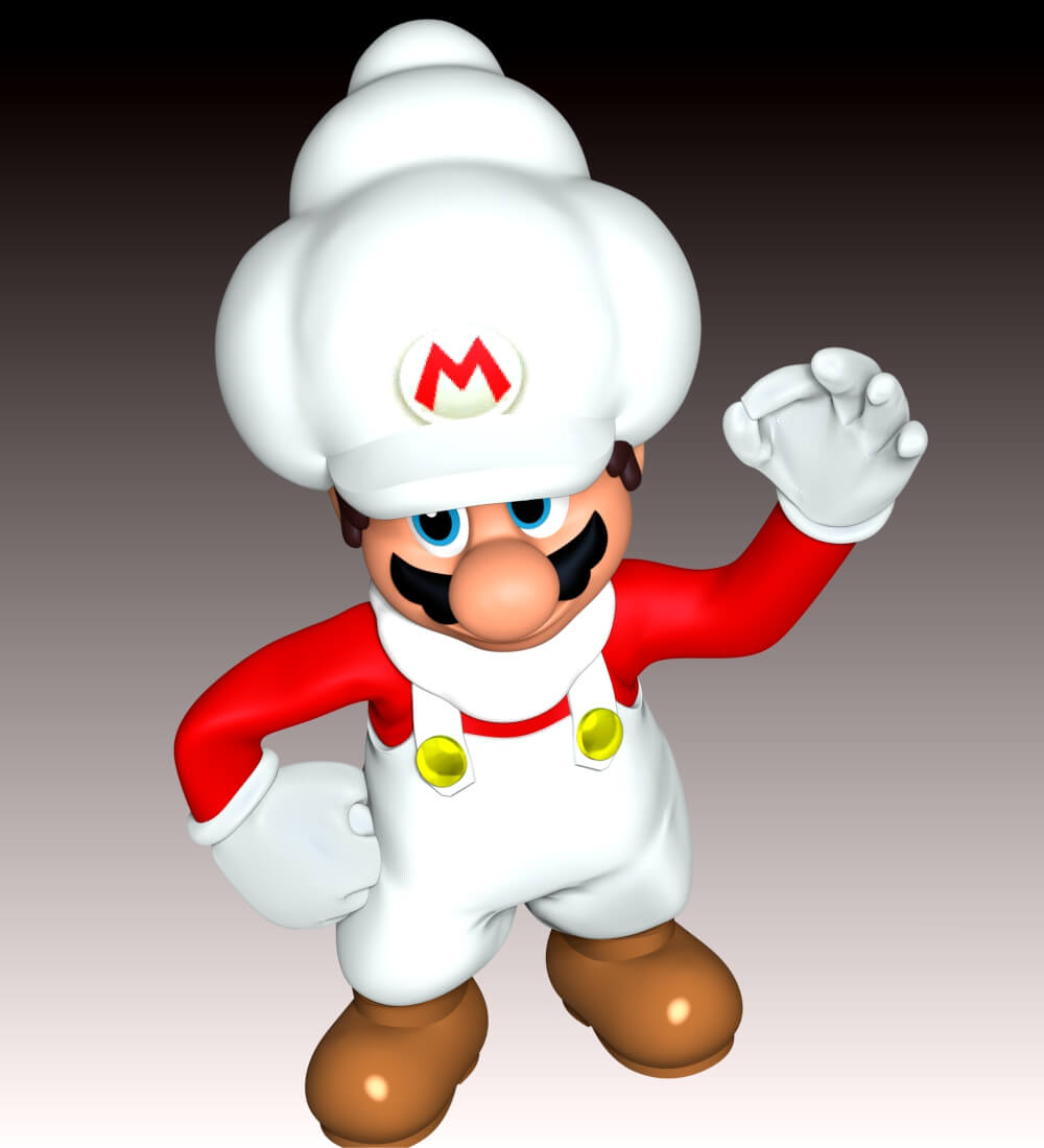 Cloud Mario Fan Art - 3D Model by lovemodel