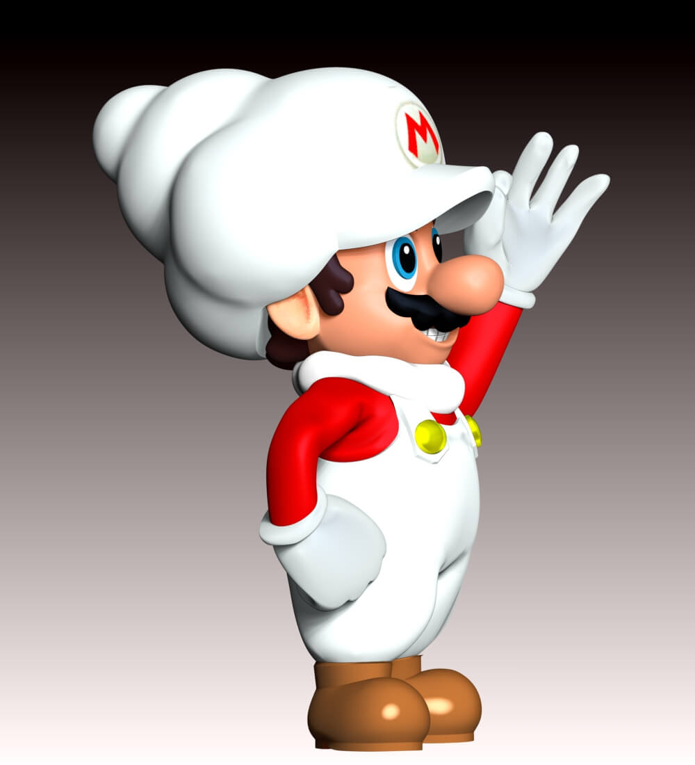 Cloud Mario Fan Art - 3D Model by lovemodel