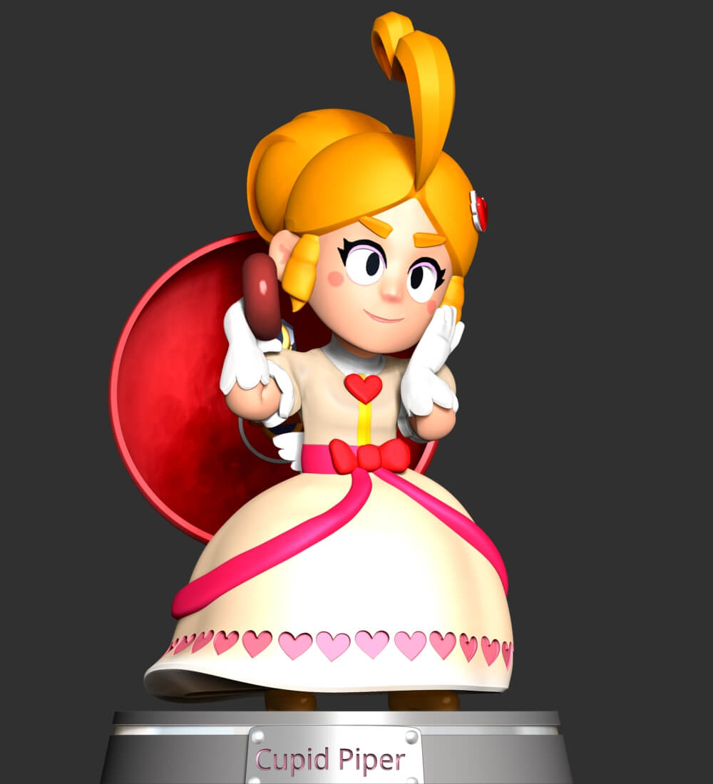 Cupid Piper - Brawl Stars 3D Print Model by lovemodel