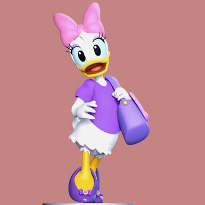 Daisy Duck Fan Art - 3D Model by lovemodel
