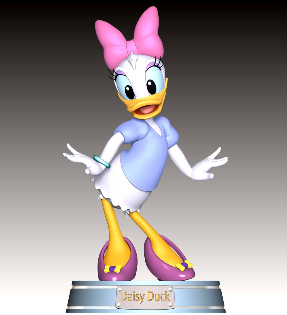 Daisy Duck Fan Art - 3D Model by lovemodel